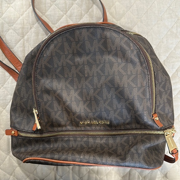 Michael Kors | Bags | Michael Kors Rhea Logo Backpack | Poshmark